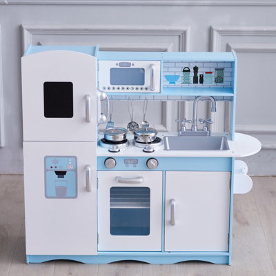 GALACTICA Wooden Kids Pretend Role Play Kitchen Toy With Cooking ...