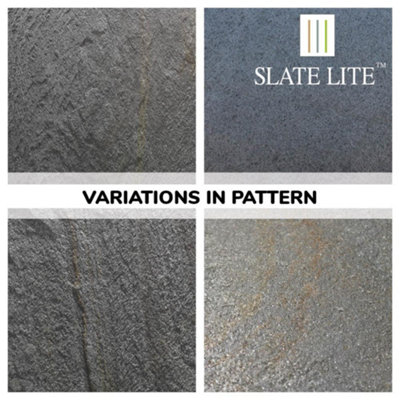 Galaxy Black Slate Veneer 122 x 61cm Sheet