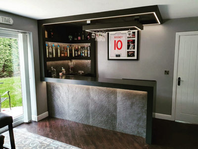 Galaxy Black Slate Veneer 122 x 61cm Sheet