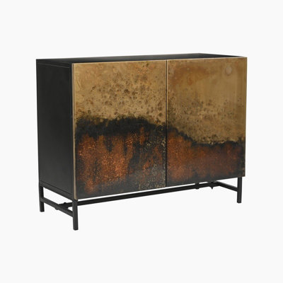 Galaxy Two Doors Cabinet - Iron - L104 x W46 x H82 cm - Galaxy
