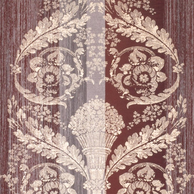 Galerie Adonea Nerites Ruby Red Metallic Damask Stripe Smooth A4 ...