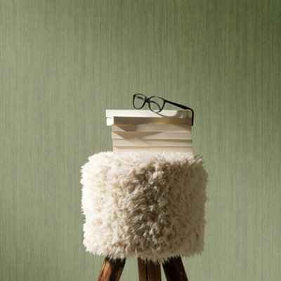 Galerie Amazonia Green Rattan Texture Smooth Wallpaper
