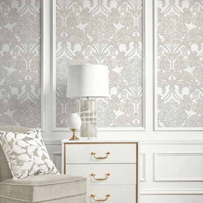 Galerie Arts and Crafts Cream Patterned Wallpaper