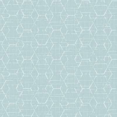 Galerie Atmosphere Aqua Hextex Smooth Wallpaper | DIY at B&Q