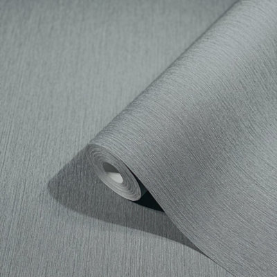 Galerie Avalon Grey Verticle Texture Embossed Wallpaper