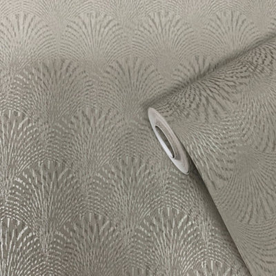 Galerie Boutique Collection Metallic Geometric Fan Wallpaper