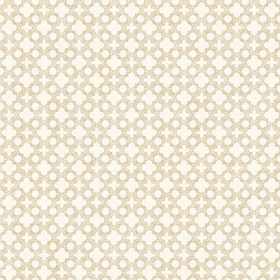 Galerie Classic Silks 3 Cream Quatrefoil Smooth A4 Wallpaper Sample