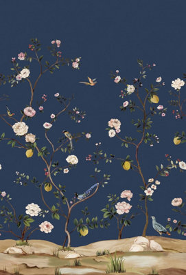 Galerie Daisy Bennett Blue Blossom Mural