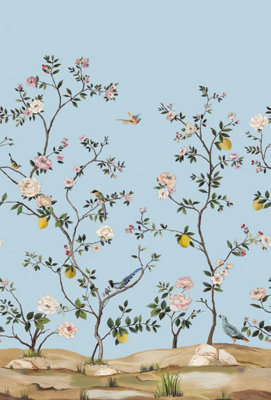 Galerie Daisy Bennett Blue Blossom Mural