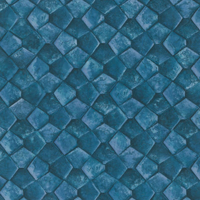 Galerie Eclectic Blue Geometric Graphic Wallpaper