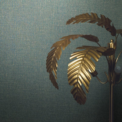 Galerie Eclectic Blue Plain Texture Wallpaper