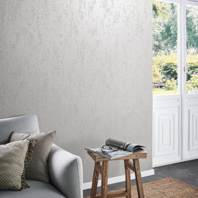 Galerie Eclectic Grey Metallic Look Wallpaper