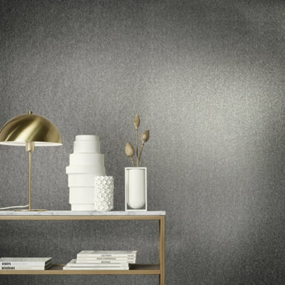 Galerie Eclectic Grey Metallic Look Wallpaper