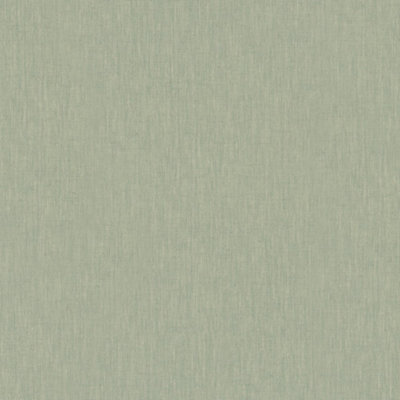 Galerie Eden Collection Light Green Linen Effect Wallpaper Roll