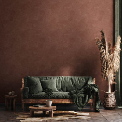 Galerie Energy Collection Red Rustic Effect Wallpaper Roll