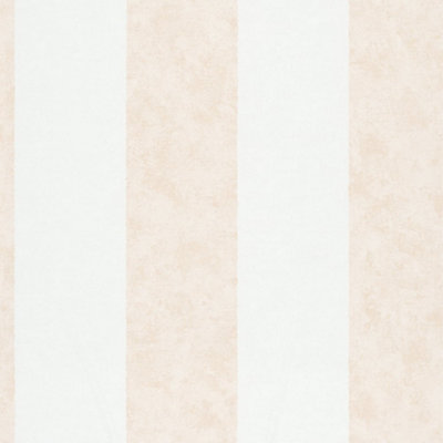 Galerie Flora Beige Thick Stripe Wallpaper
