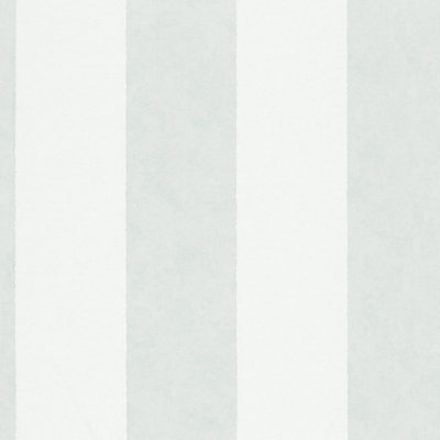 Galerie Flora Green Thick Stripe Wallpaper | DIY at B&Q