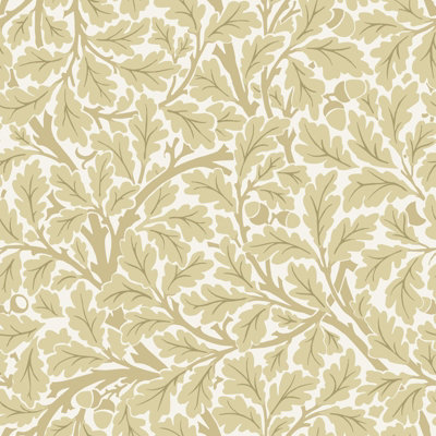 Galerie Hidden Treasures Beige Oak Tree Leaf A4 Wallpaper Sample