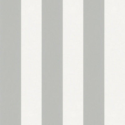 Galerie Industrial Effects Grey Stripe Design Wallpaper Roll | DIY at B&Q