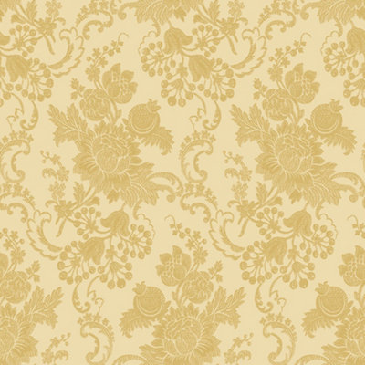 Galerie Italian Classics 4 Gold Floreale Embossed Wallpaper