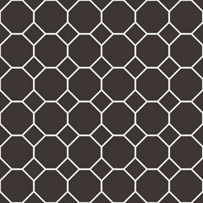 Galerie Just Kitchens Black Bee Hive Wallpaper Roll