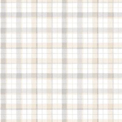 Galerie Kitchen Style 3 Grey Beige Textured Plaid Smooth Wallpaper