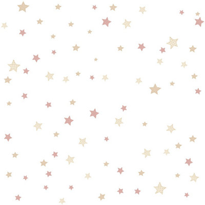 Galerie Little Explorers 2 Pink Stars A4 Wallpaper Sample