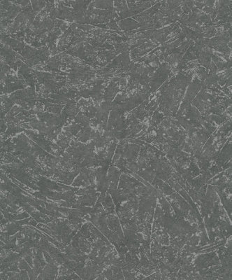 Galerie Loft 2 Anthracite Textured Plaster Effect A4 Wallpaper Sample