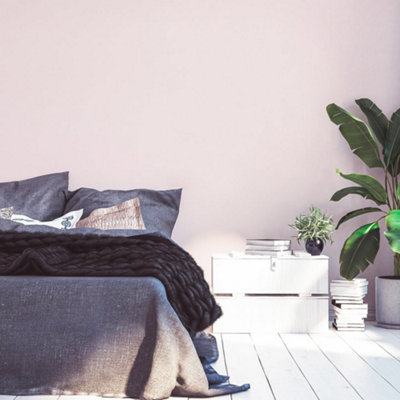 Galerie Maison Charme Pink Plain Texture Wallpaper Roll