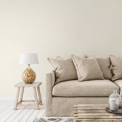 Galerie Metallic Fx Cream Smooth Texture Textured Wallpaper