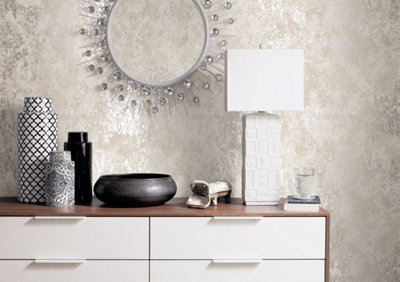 Galerie Metallic Fx Silver Beige Metallic Industrial Texture Textured ...