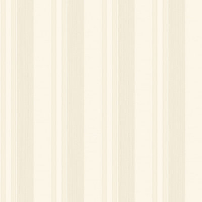 Galerie Palazzo Cream Silk Stripe Embossed Wallpaper | DIY at B&Q