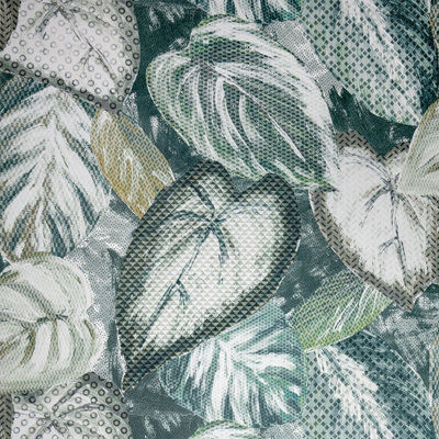 Galerie Pepper Vita Green Glass Bead Finish Ficus Leaf A4 Wallpaper Sample