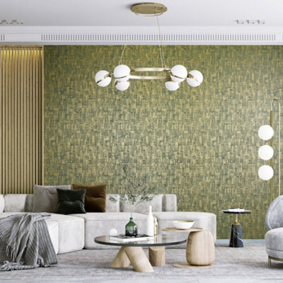 Galerie Precious Petrol Metallic Jacquard Wallpaper Roll | DIY at B&Q