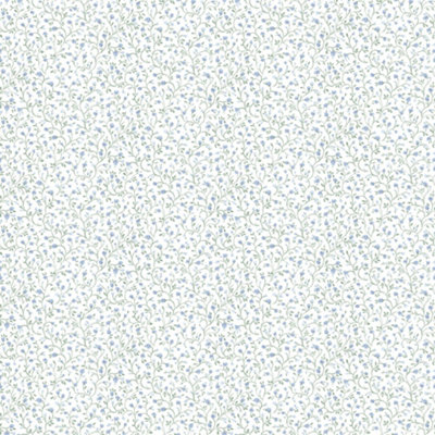 Galerie Pretty Prints Blue/Green Rainbow Mini Floral Wallpaper Roll