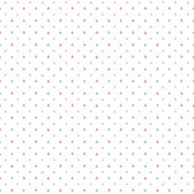 Galerie Pretty Prints Pink/Blue Lulu Spot Motif A4 Wallpaper Sample