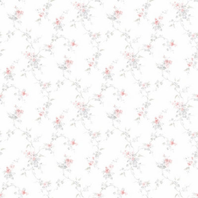 Galerie Pretty Prints Pink Ivy Trail Wallpaper Roll