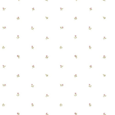 Galerie Rose Garden Pink Small Rose Motif Smooth Wallpaper