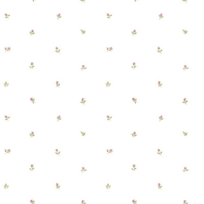 Galerie Rose Garden Pink Small Rose Motif Smooth Wallpaper | DIY at B&Q