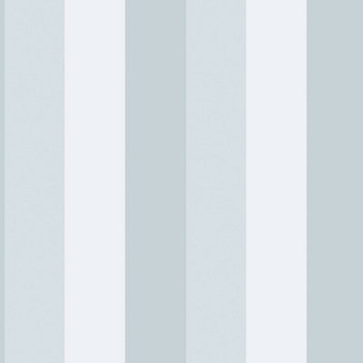 Galerie Secret Garden Duck Egg Blue Vertical Stripe Wallpaper Roll | DIY at B&Q