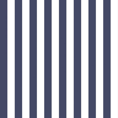 Galerie Simply Stripes 3 Navy Regency Stripe Smooth A4 Wallpaper Sample
