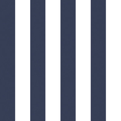 Galerie Simply Stripes 3 Navy Tent Stripe Smooth Wallpaper