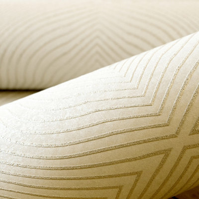 Galerie Slow Living Sand Gold Flow Geometric 3D Embossed Glitter ...
