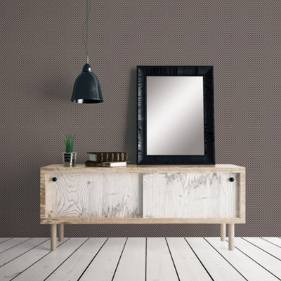 Galerie Small Prints Black Geometric Medallion Wallpaper Roll