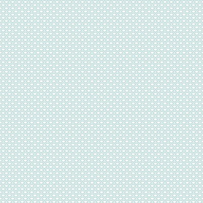 Galerie Small Prints Blue Geometric Shell Top A4 Wallpaper Sample