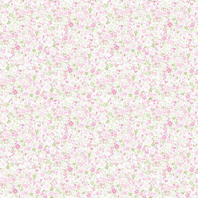 Galerie Small Prints Pink Mini Mod Floral Wallpaper Roll | DIY at B&Q