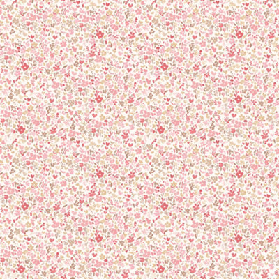 Galerie Small Prints Red Mini Mod Floral Wallpaper Roll | DIY at B&Q