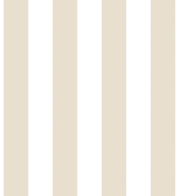 Galerie Smart Stripes 2 Beige Awning Stripe Smooth Wallpaper | DIY at B&Q