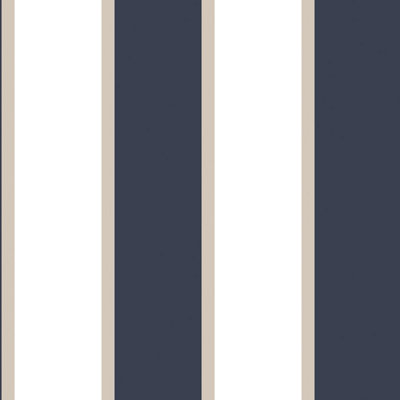 Galerie Smart Stripes 2 Blue Formal Stripe Smooth Wallpaper | DIY at B&Q