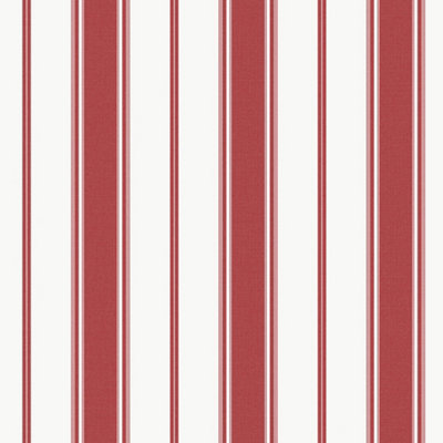 Galerie Smart Stripes 3 Red/White Heritage Stripe Wallpaper Roll